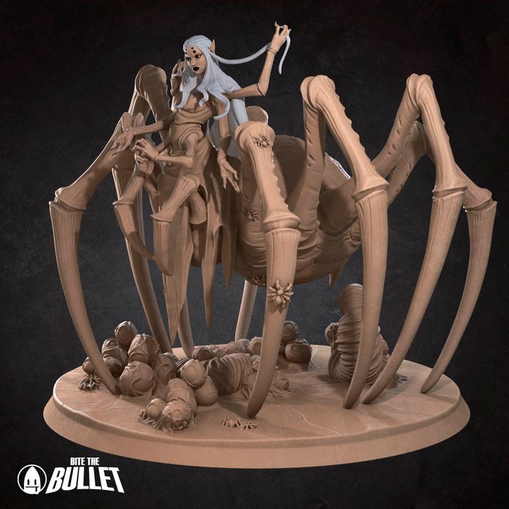3D Printable Lolth, Queen of Spiders (2 Versions) [NSFW] by Bite the Bullet